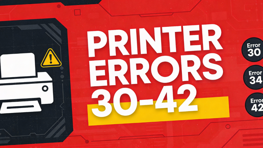 Complete Guide to Printer Error Codes: Error 30-42 Troubleshooting ...
